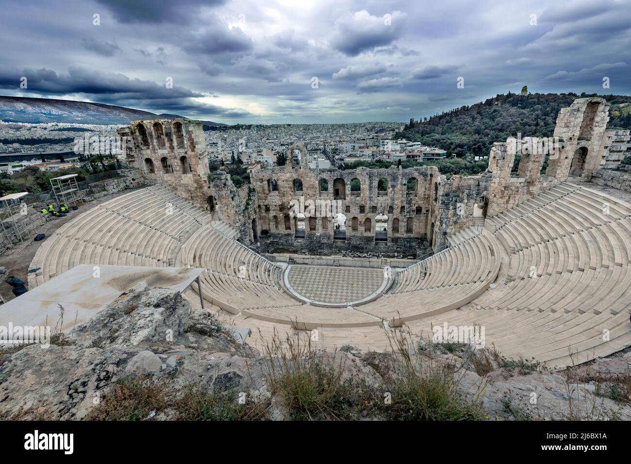 Athens, Acropolis, theatre of Dionysus Stock Photo - Alamy