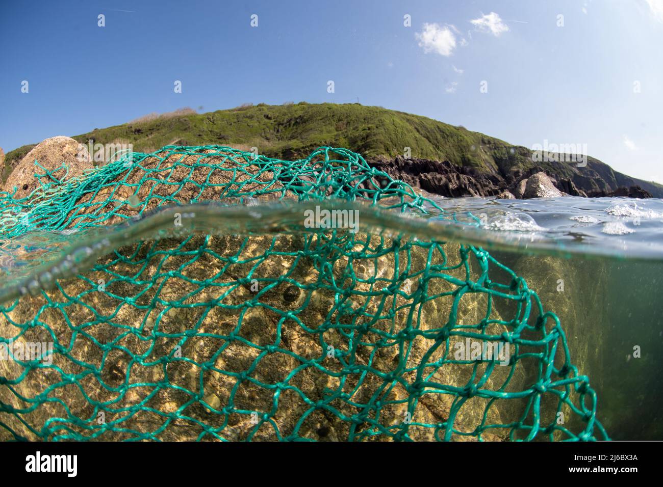 Wembury Fishing Net Stock Photo - Alamy