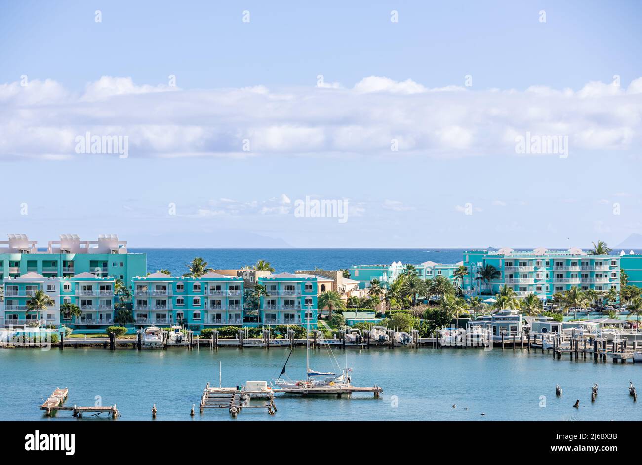group of building in St Maarten Stock Photo - Alamy