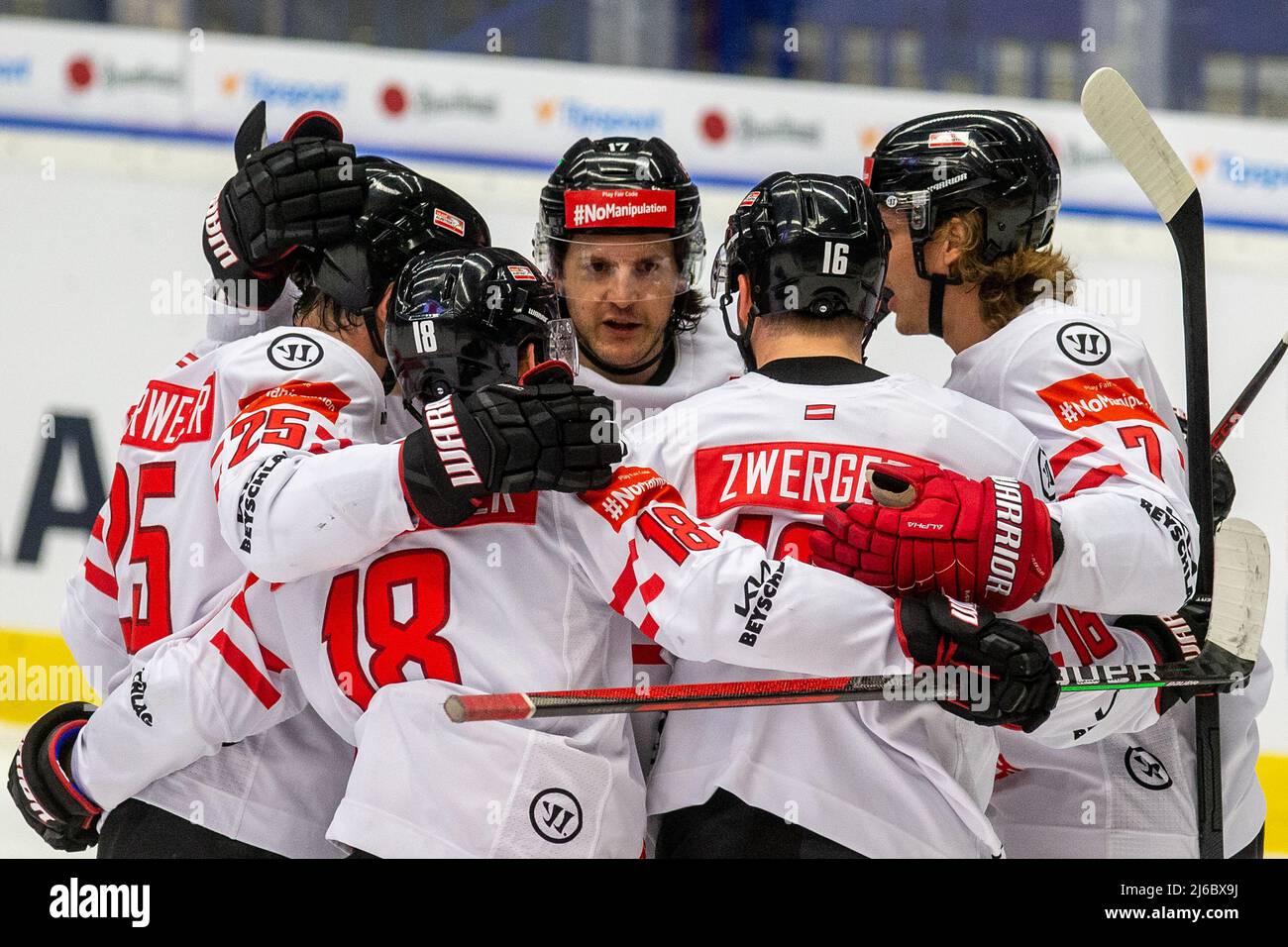 L-R Clemens Unterweger, Benjamin Baumgartner, Manuel Ganahl, Dominic ...