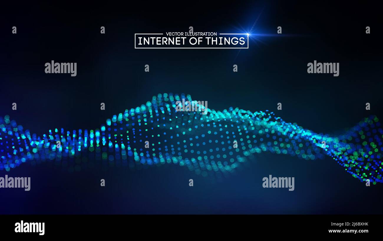 Internet of things background. Iot technology background Stock Vector ...