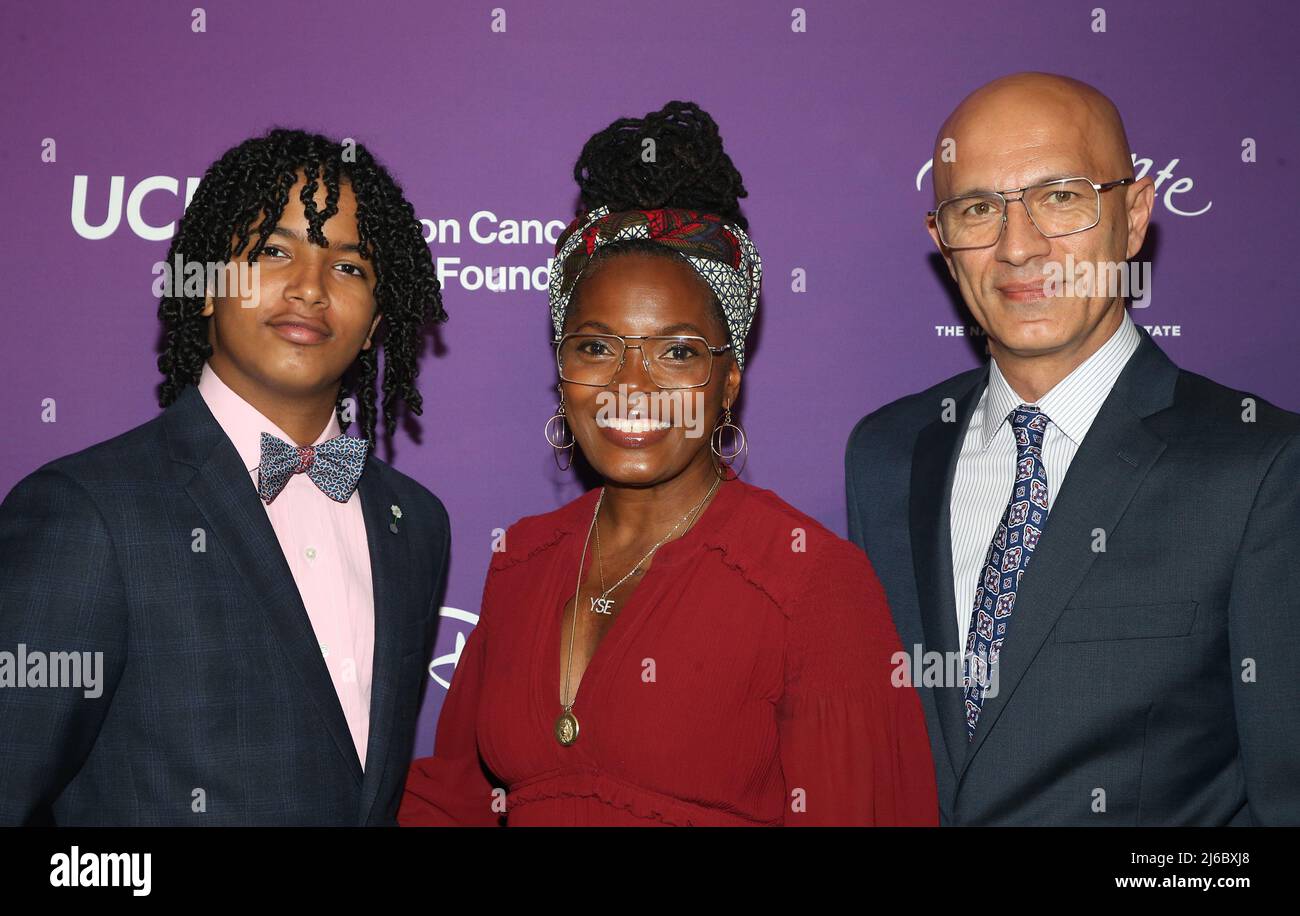 CENTURY CITY, CA - APRIL 29: Keri Shahidi, Ehsan, Afshin, at the Taste ...