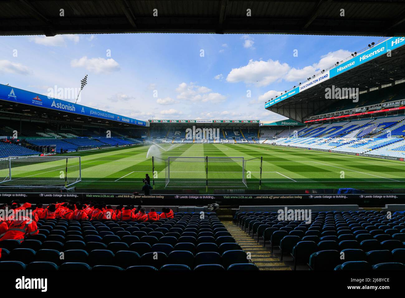 General view inside Elland Road Stadium ahead of today's game Stock ...