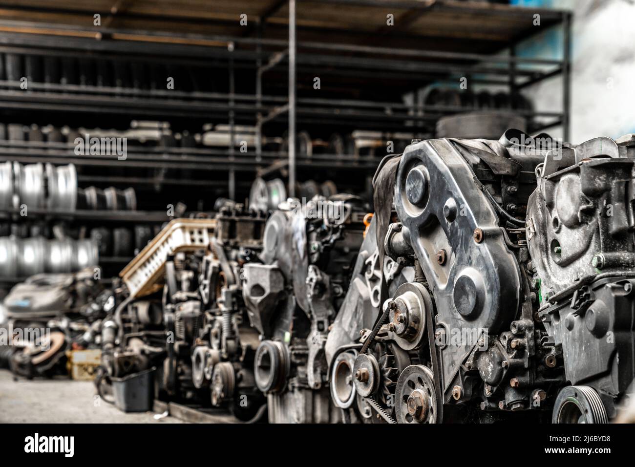 parts of dismantled cars at the car wreck Stock Photo - Alamy