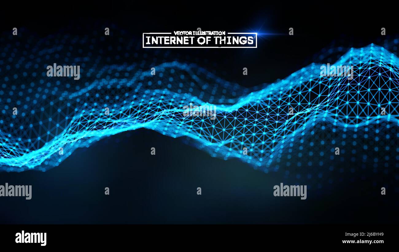 Internet of things background. Iot technology background Stock Vector ...
