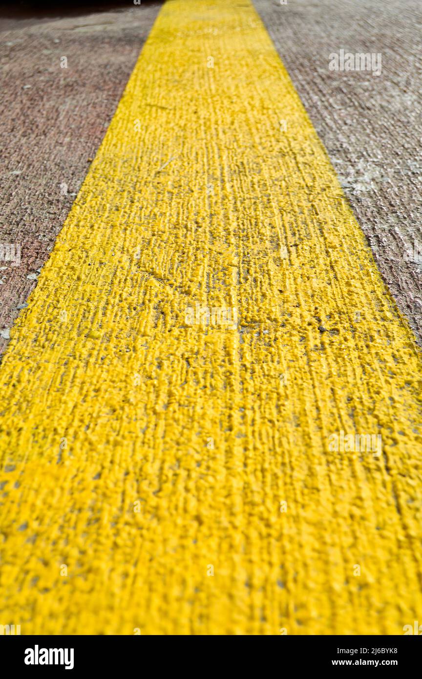 Clean asphalt yellow line road texture with background appearance ...