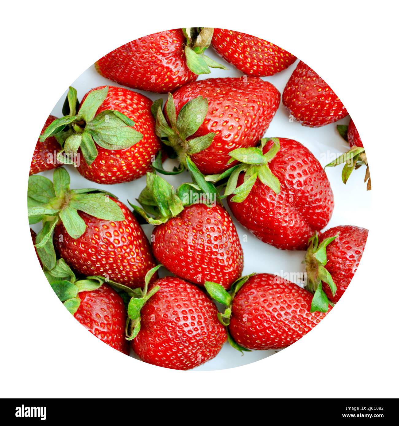 Sweetest and most beautiful strawberries in red berries, isolated on ...