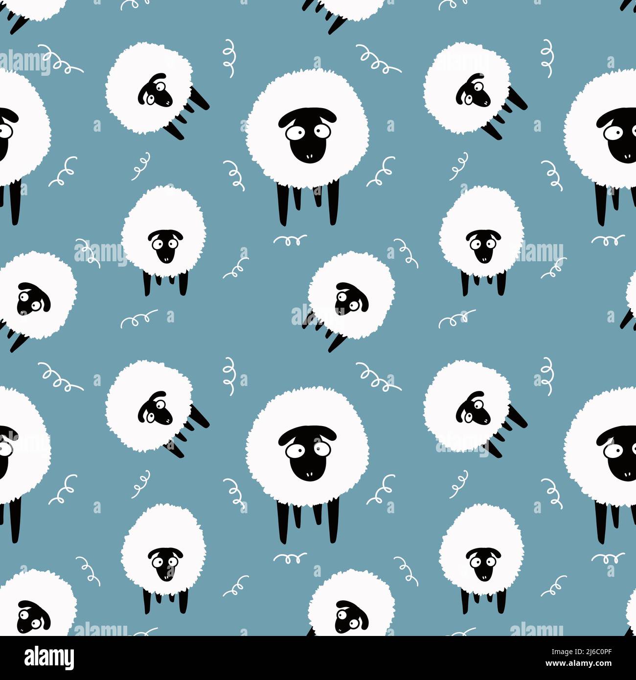 Animals seamless sheep pattern for wallpaper and and packaging and ...