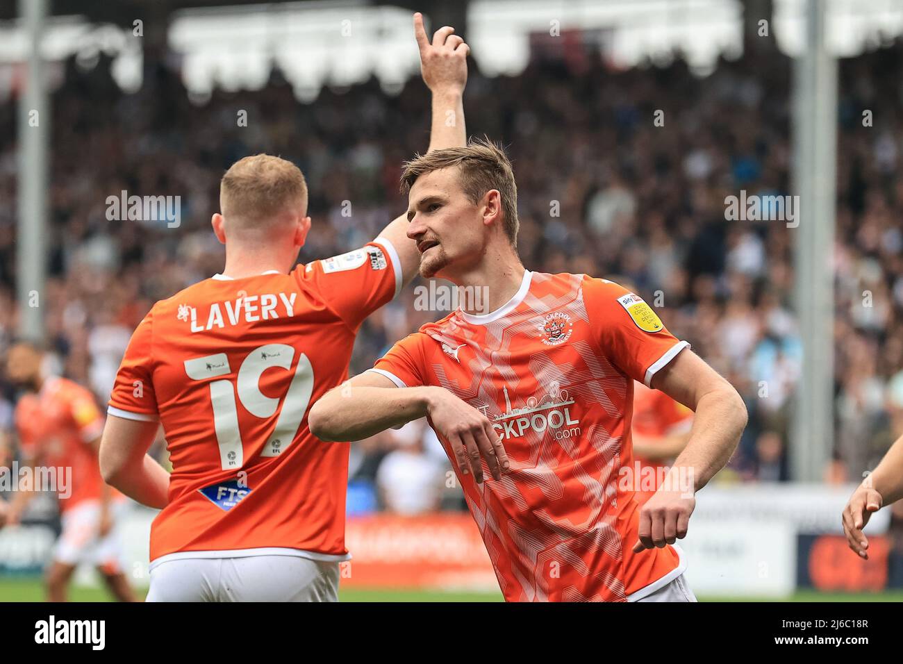 Callum Connolly #2 of Blackpool reacts after missing a chance win goal ...