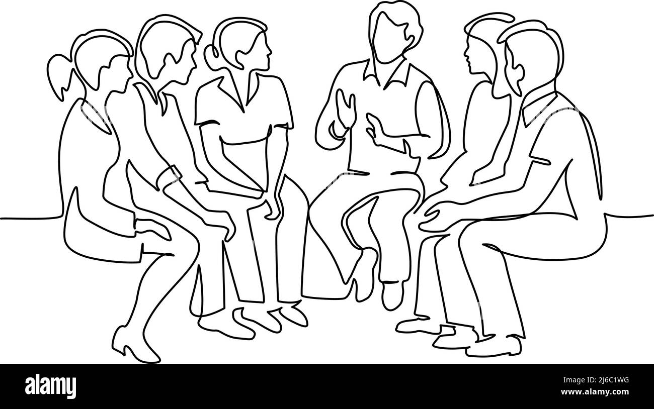 Discussing work hand group Stock Vector Images - Alamy