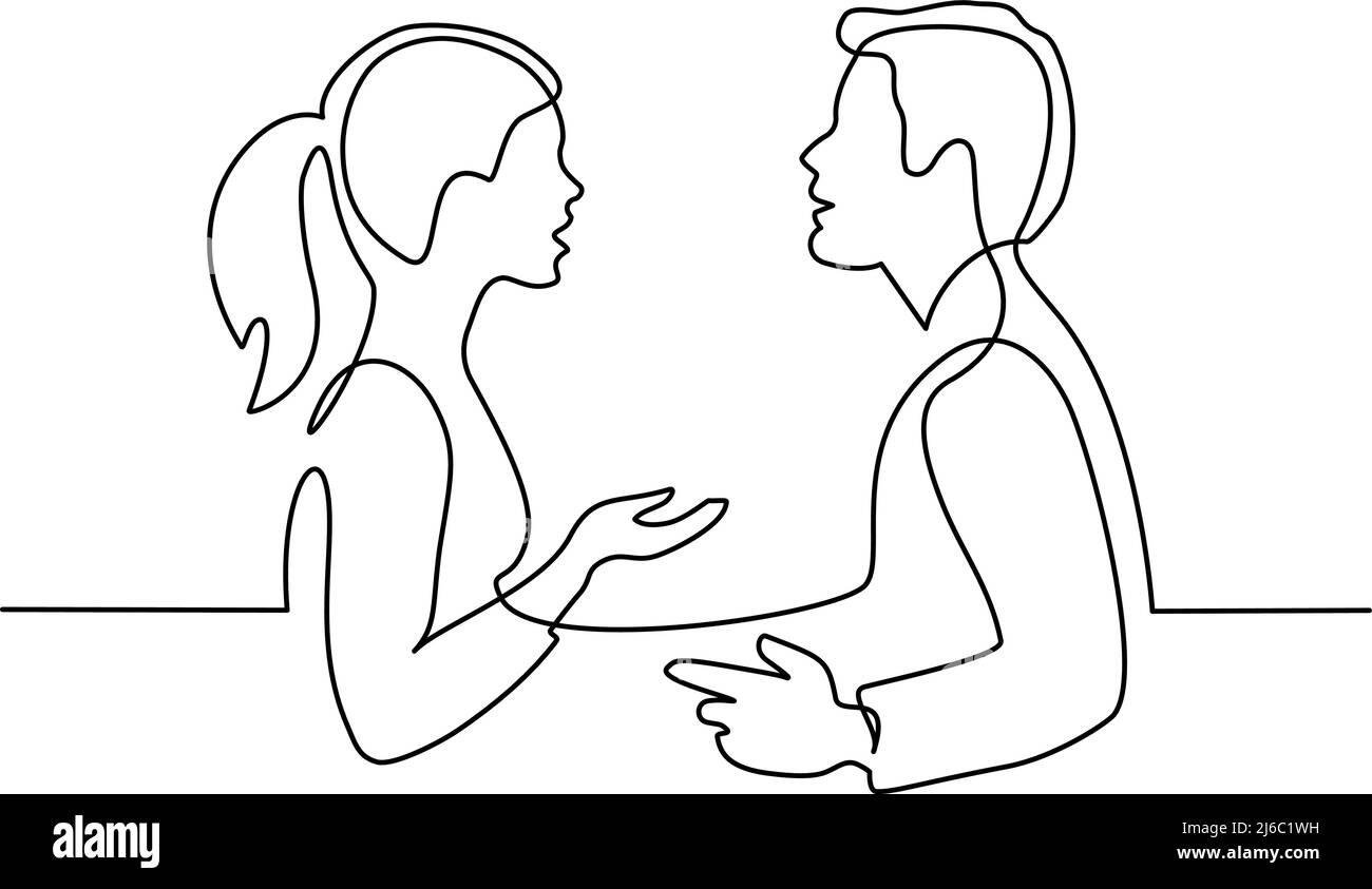 Girl discuss Cut Out Stock Images & Pictures - Alamy