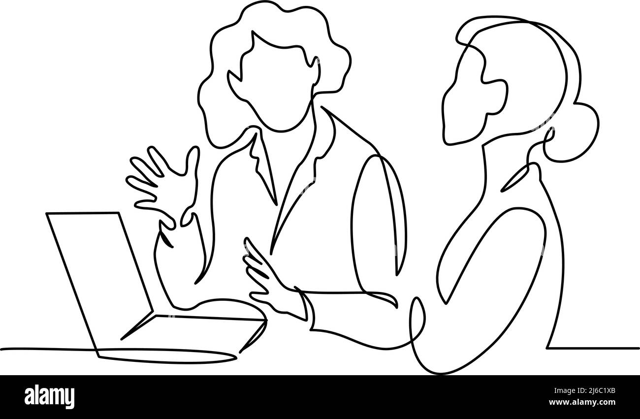 Group doodle outline education Black and White Stock Photos & Images ...