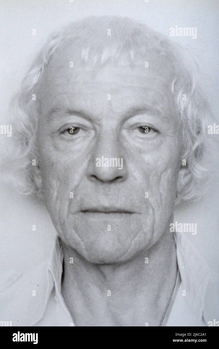 Portrait of French-Polish artist Roman Opalka, 1980s Stock Photo - Alamy