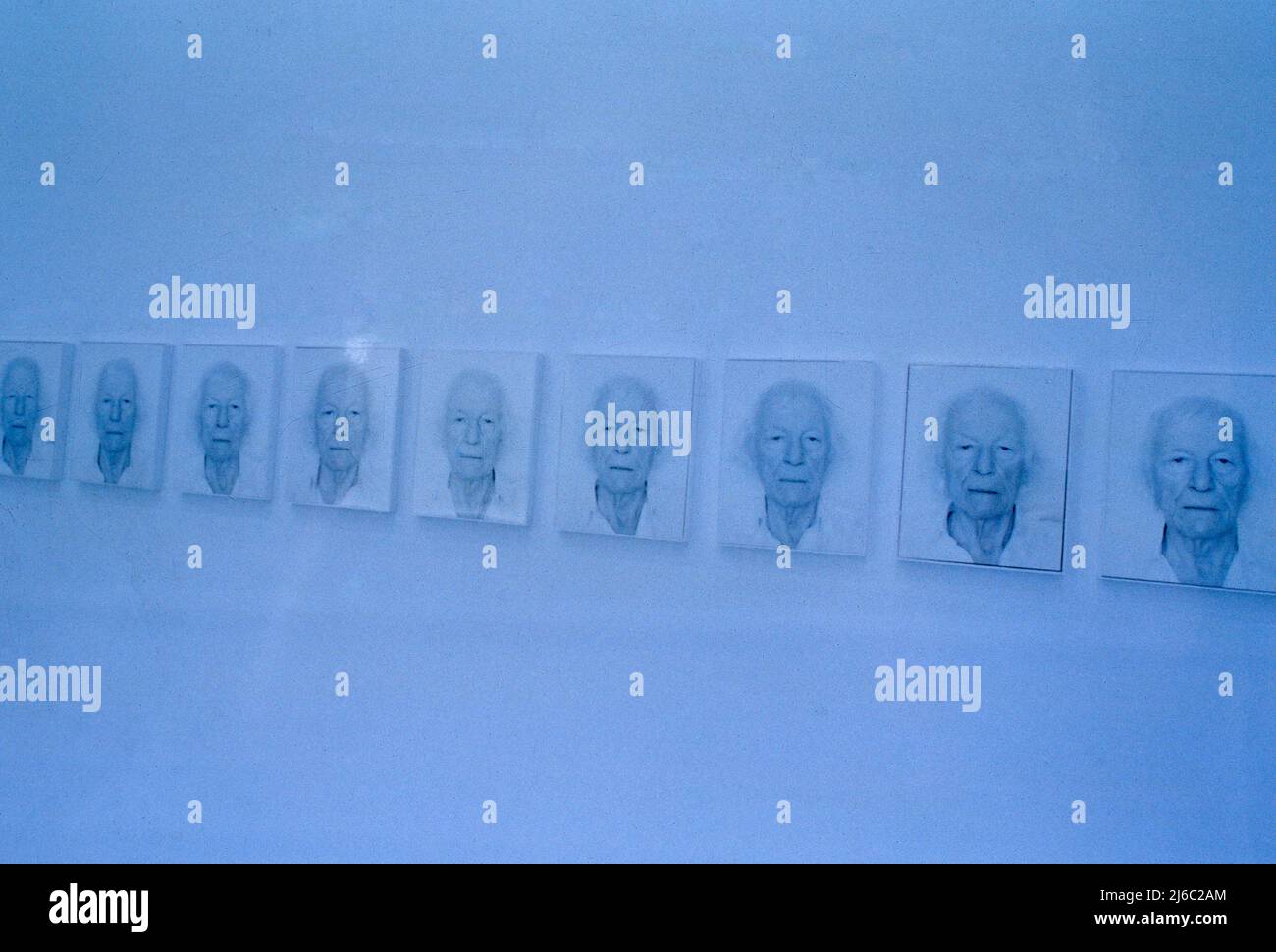 Artwork by French-Polish artist Roman Opalka,1980s Stock Photo - Alamy