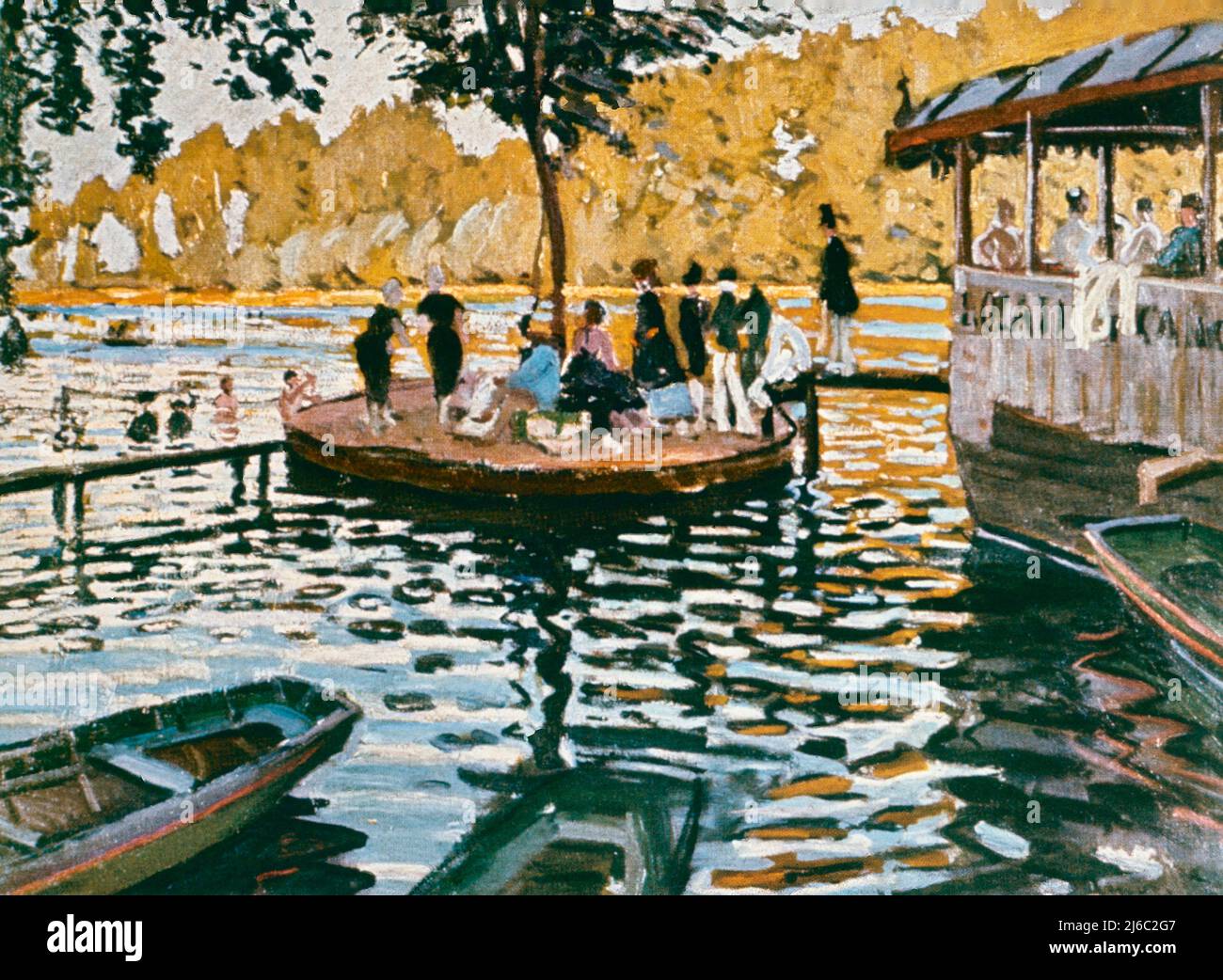 Bain a la grenouillere claude monet hi-res stock photography and images ...