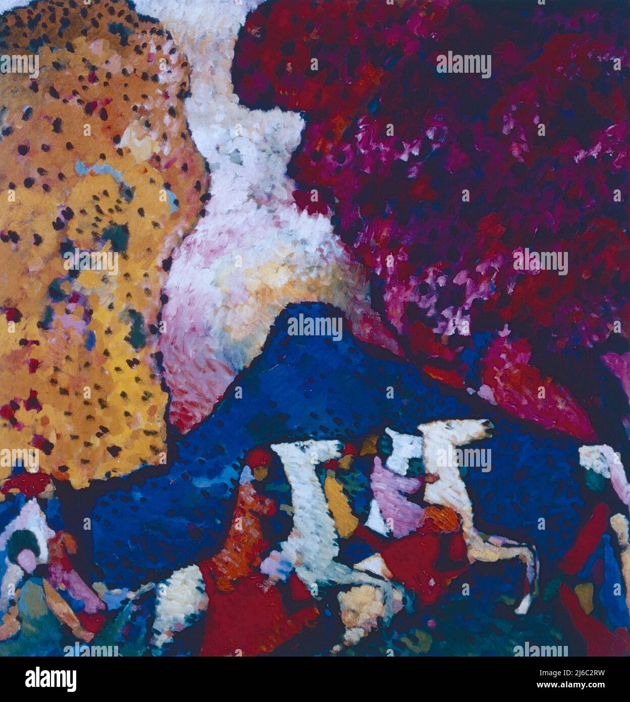 The Blue Mountain, artwork by Russian artist Wassily Kandinsky, 1908 ...