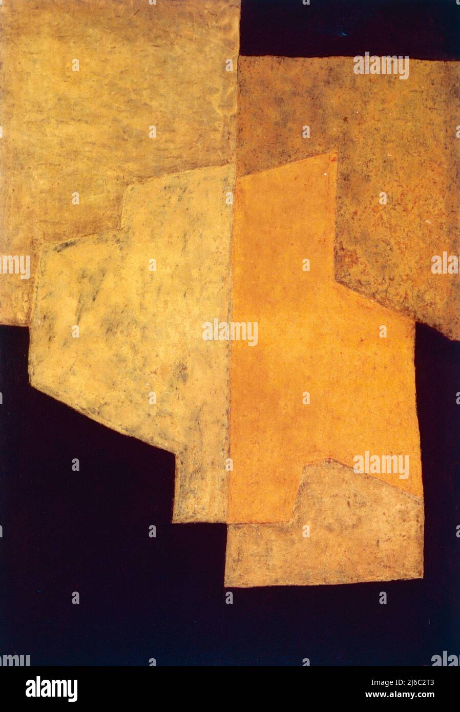 Yellow and Black, artwork by Russian-French artist Serge Poliakoff ...