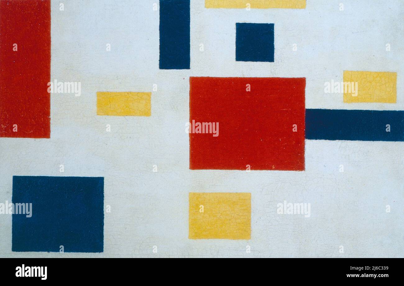 Composition, artwork by Belgian sculptor Georges Vantongerloo, 1917-18 ...