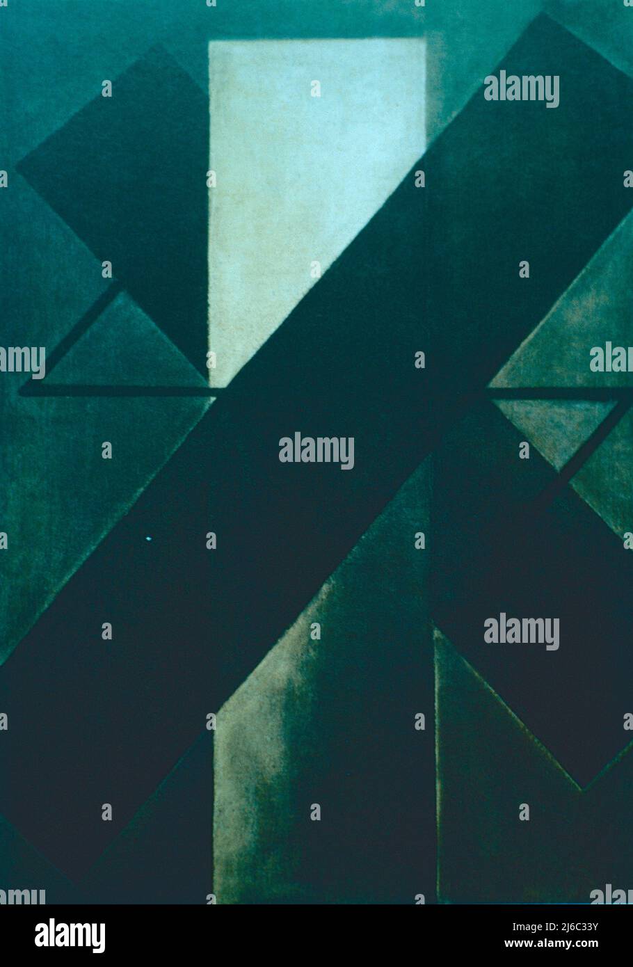 Suprematism, artwork by Ukrainian-Russian artist Kliment Red'ko, 1921 ...