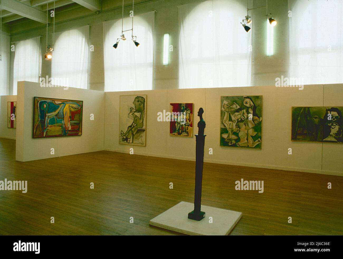 Inside view of the museum of the mine, Saint Etienne, France, 1983 ...