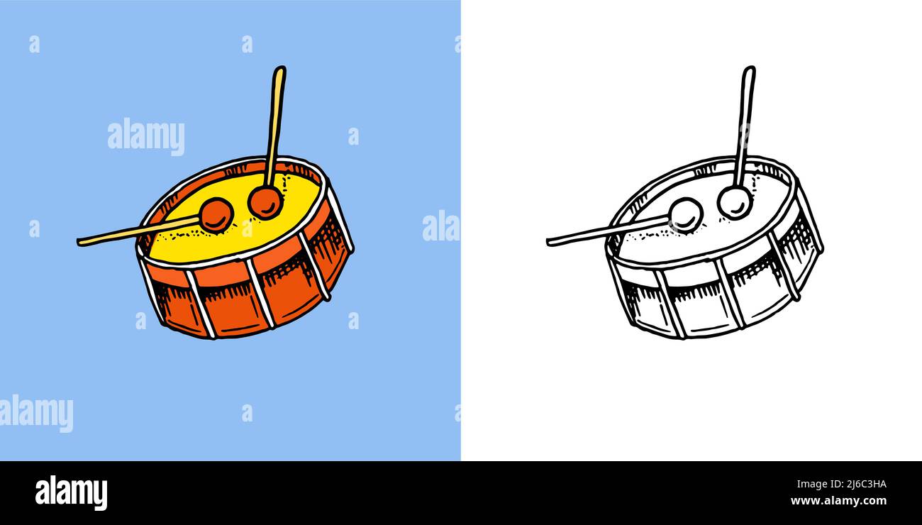 Timpani Instrument Drawing