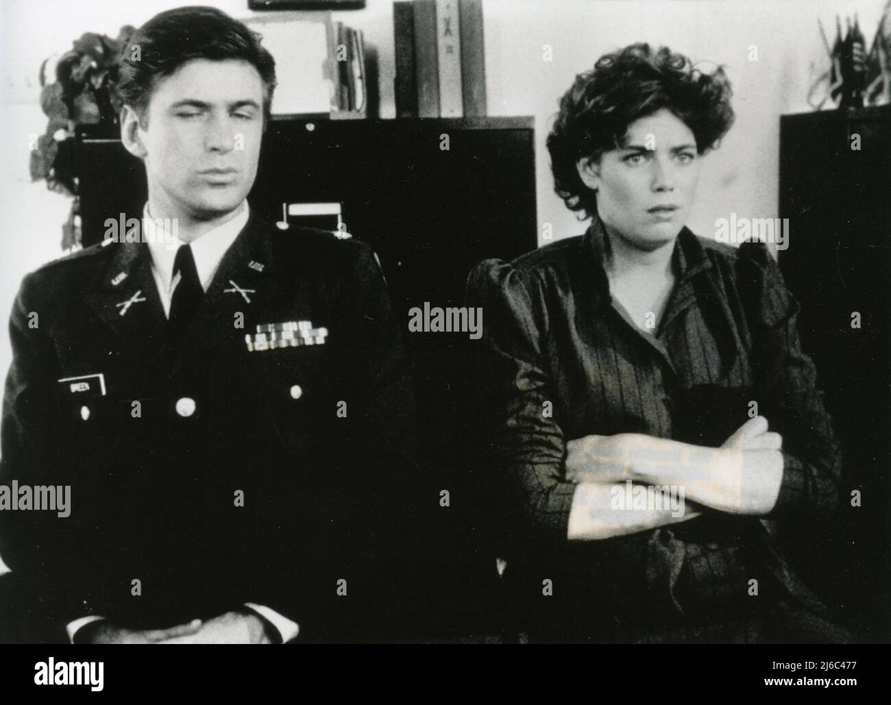 American actor Alec Baldwin and actress Kelly McGillis in the movie ...