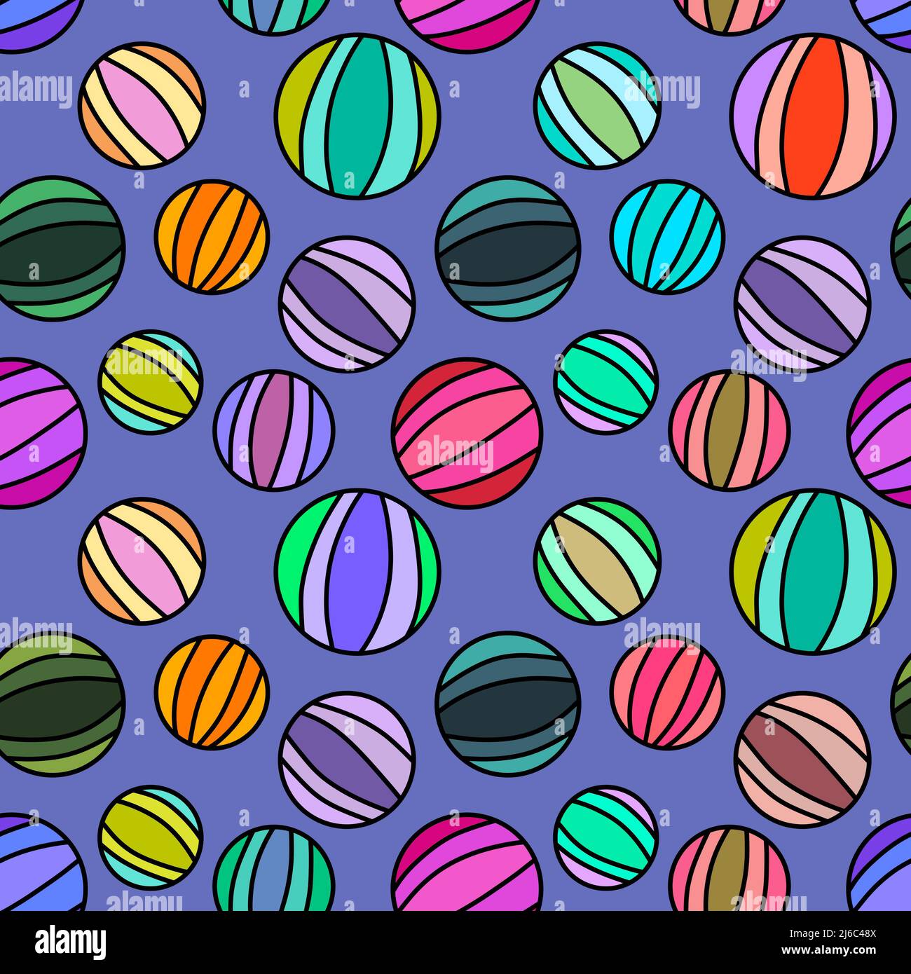 Kids seamless summer beach ball pattern for fabrics and packaging and ...