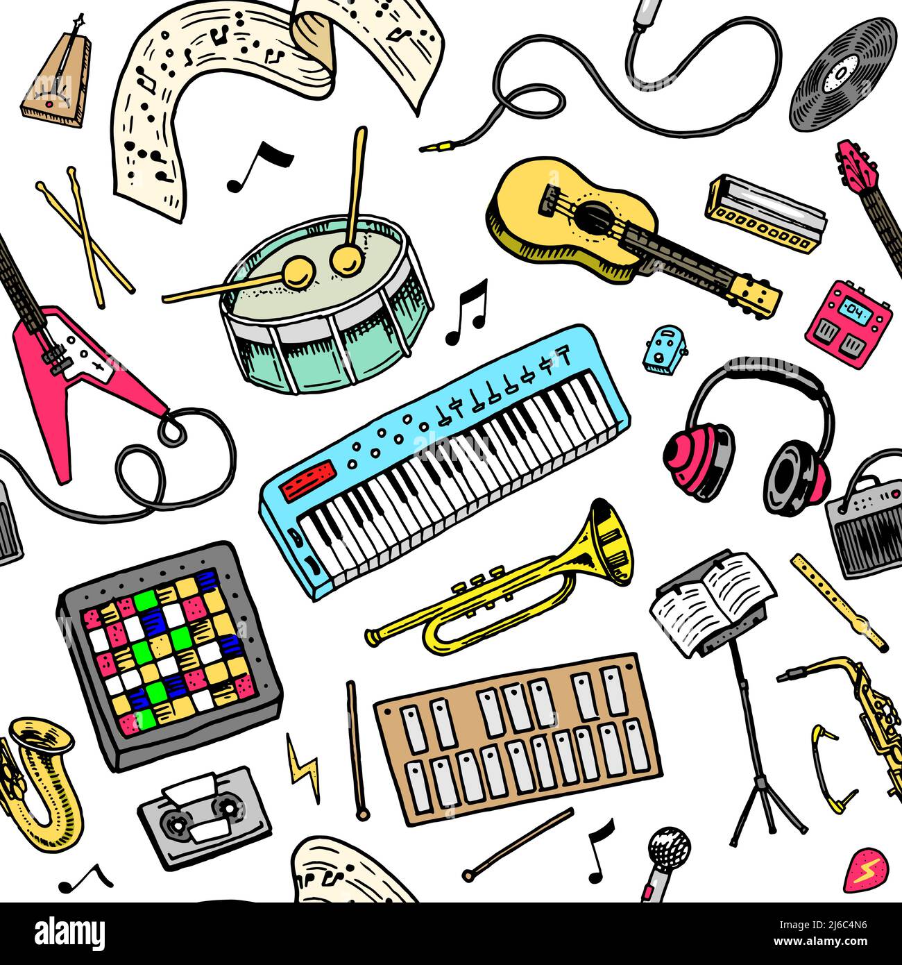 Musical Instrument Drawing