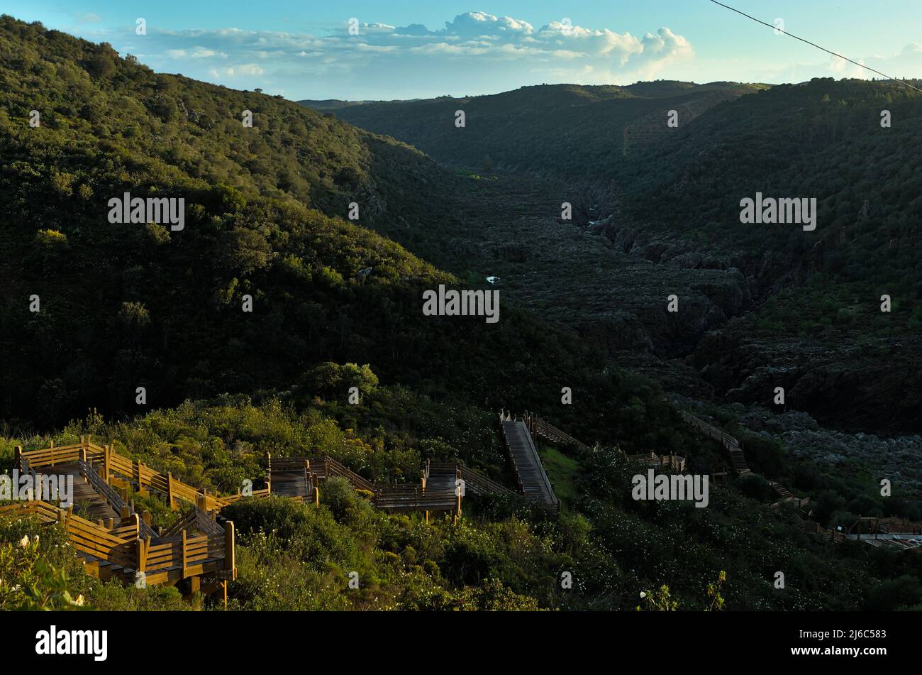 Pulo do Lobo Valley and Guadiana River, site of the famous waterfall in ...