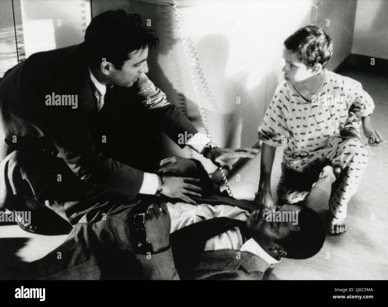 American actors Andy Garcia, Keith Diamond, and child actor Joseph ...