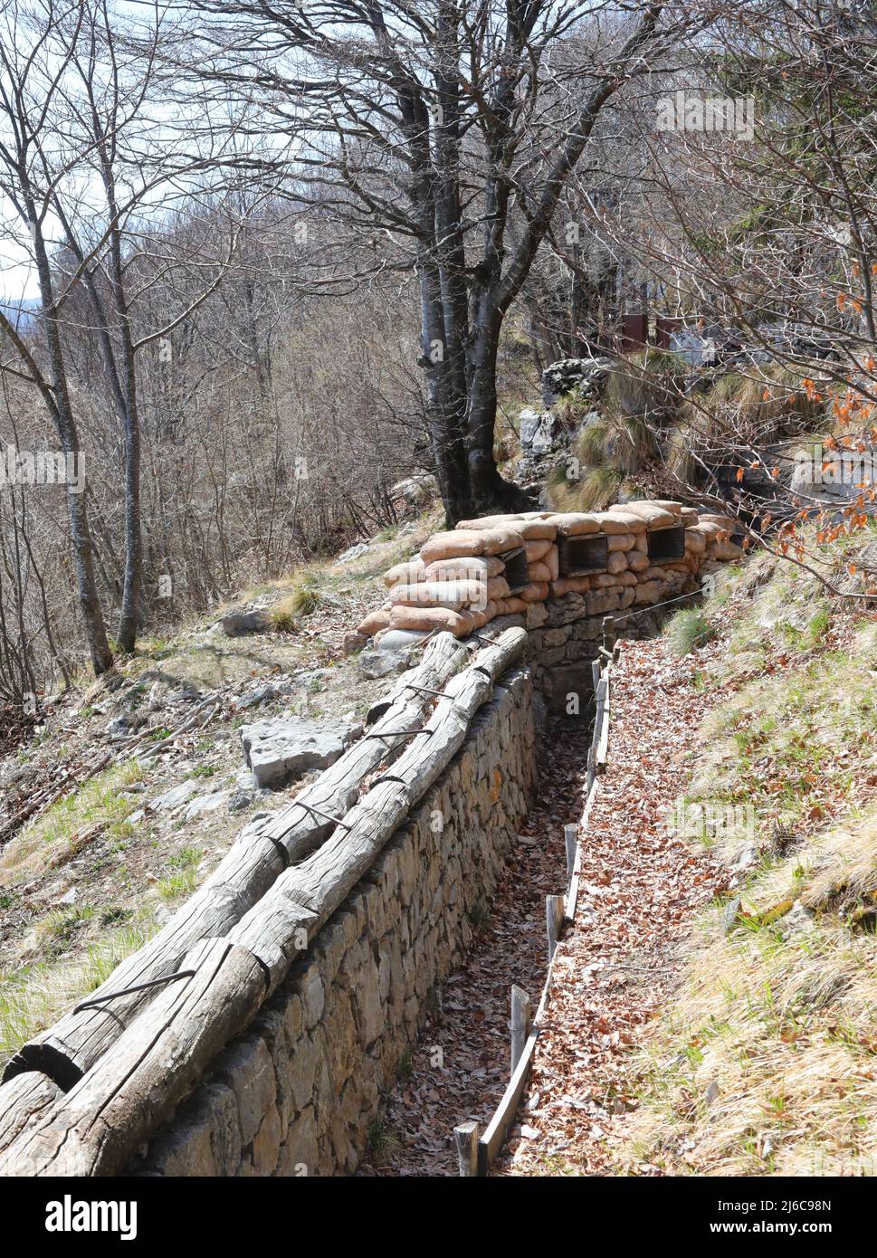Sandbags wwi trench hi-res stock photography and images - Alamy