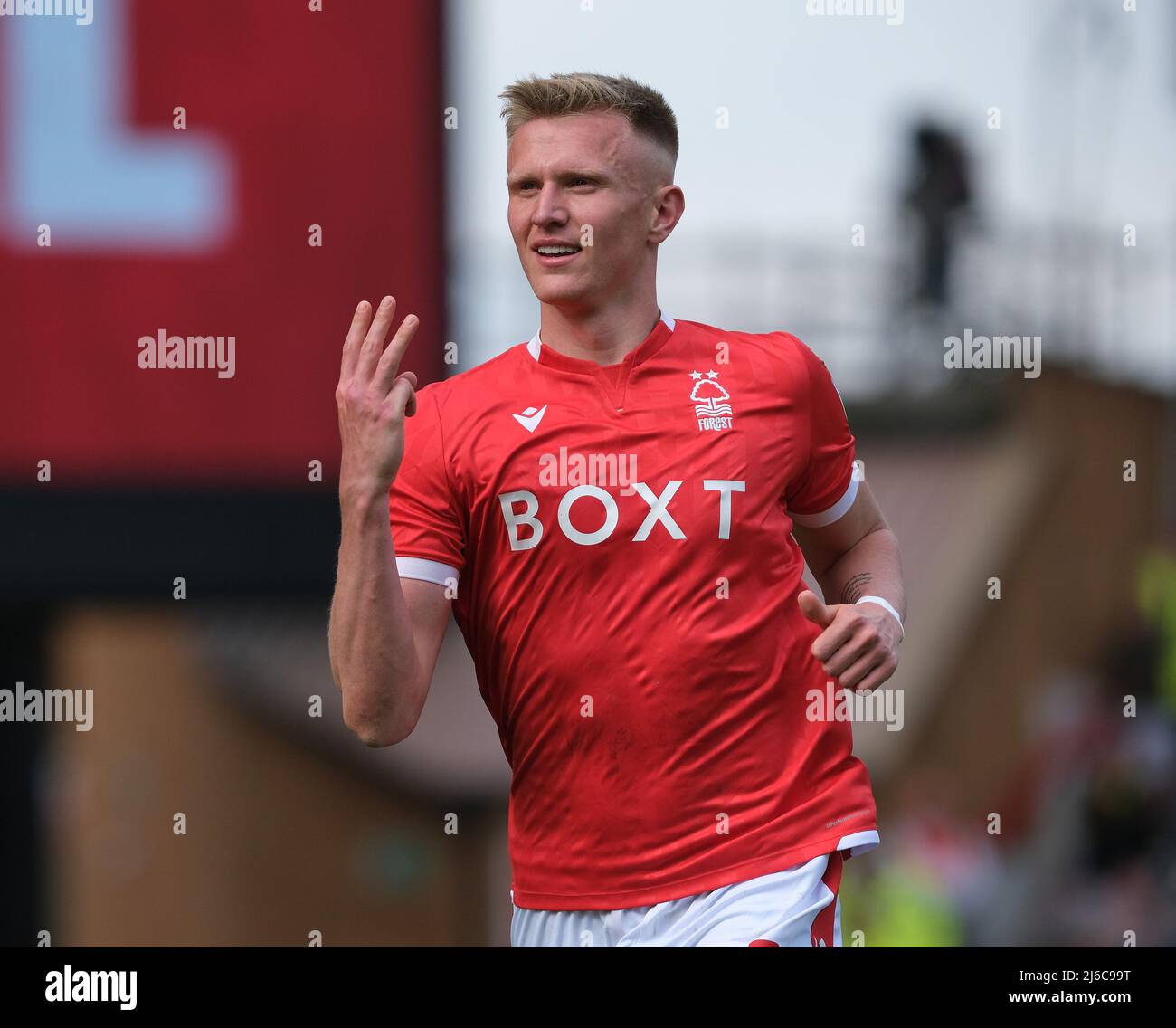 Sam Surridge (16 forest ) completes his hatrick During the EFL ...