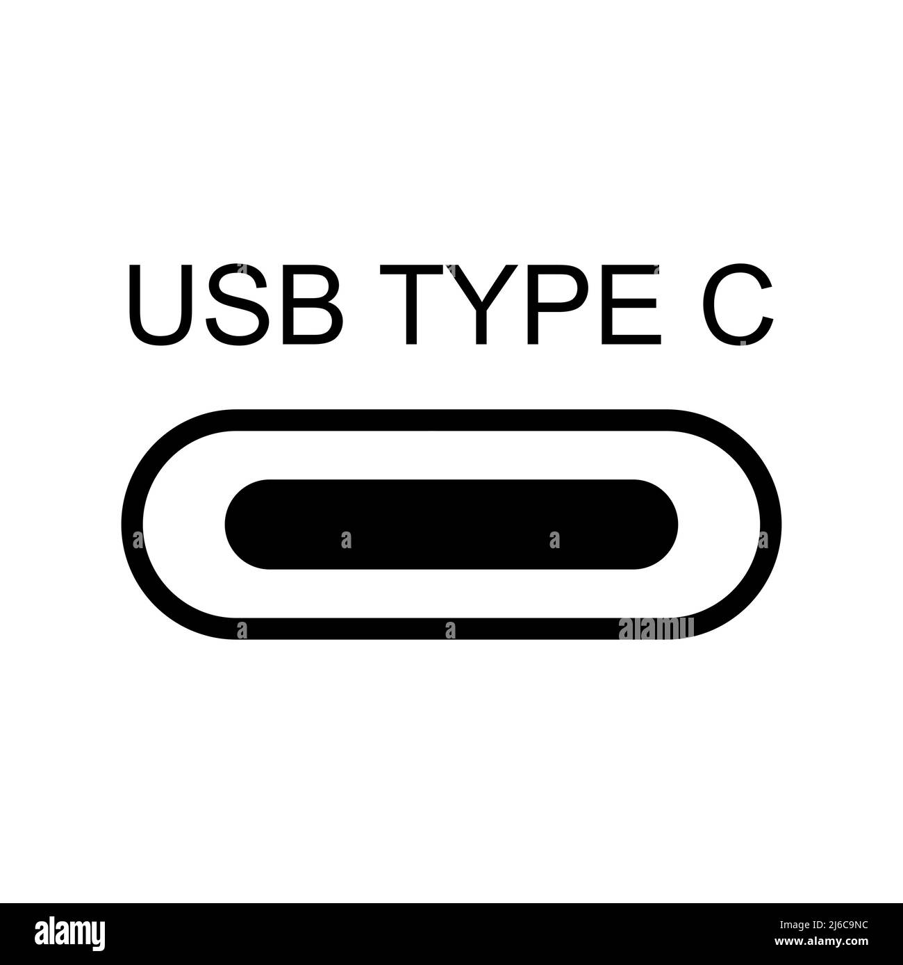 USB icon technology, connect device sign, electronic portable symbol ...