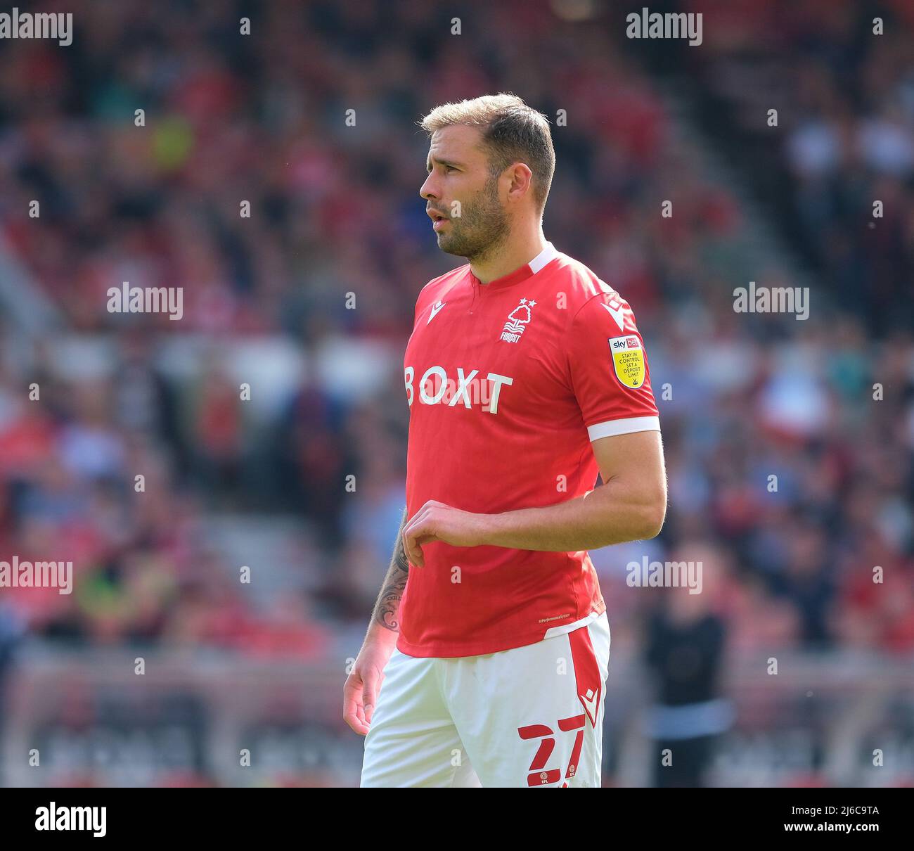 Steve Cook (27 forest ) During the EFL Champioinship game between ...
