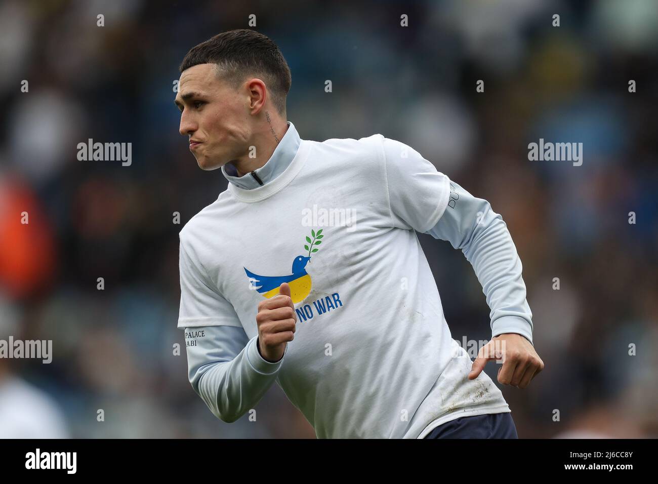 Phil Foden #47 of Manchester City during the pre match warm up Stock ...