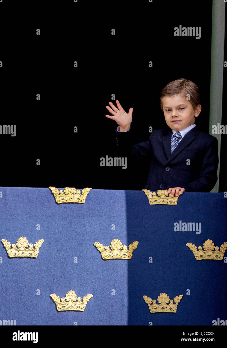 Prince Oscar of Sweden at the Royal Palace in Stockholm, on April 30 ...