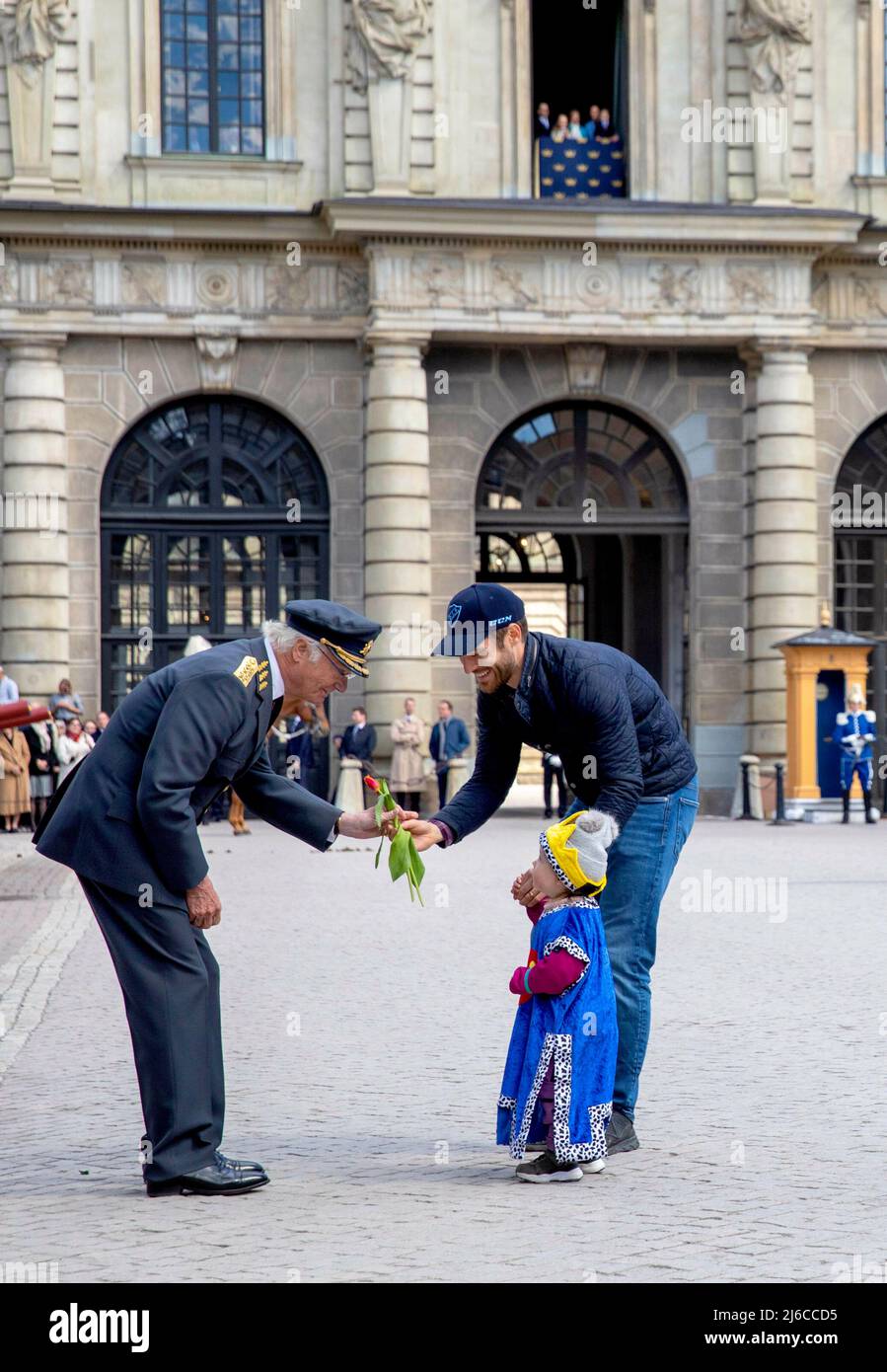 King Carl Gustaf XVI of Sweden at the Royal Palace in Stockholm, on ...