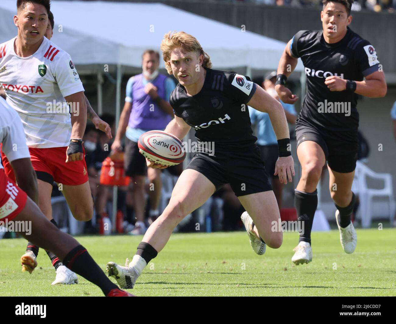 April 30, 2022, Tokyo, Japan - Ricoh BlackRams Tokyo fly half Isaac ...