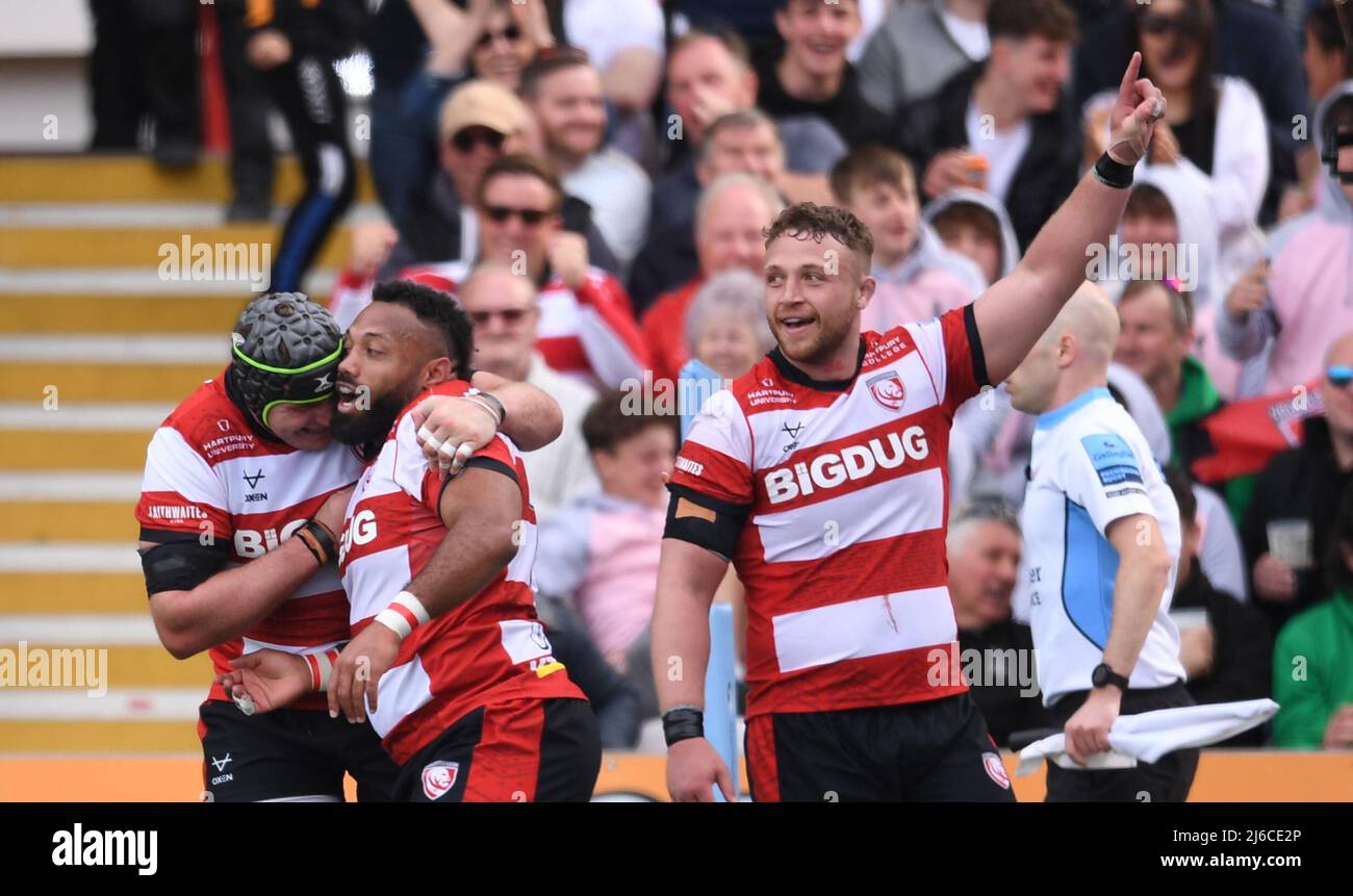 Gloucester, UK. 30th April 2022: Kingsholm Stadium, Gloucester, England ...