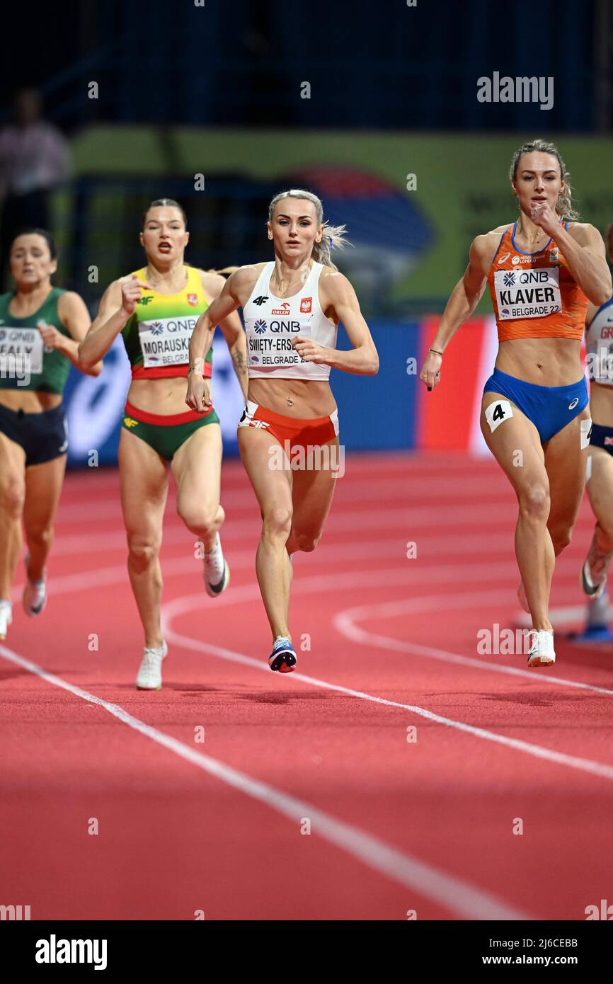 Justyna Swiety Ersetic participating in the Belgrade 2022 World Indoor ...