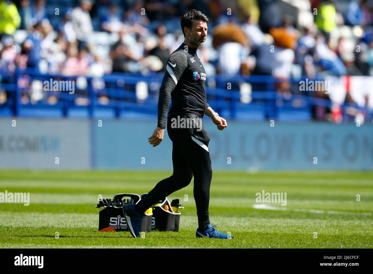 Danny Cowley manager of Portsmouth Stock Photo - Alamy