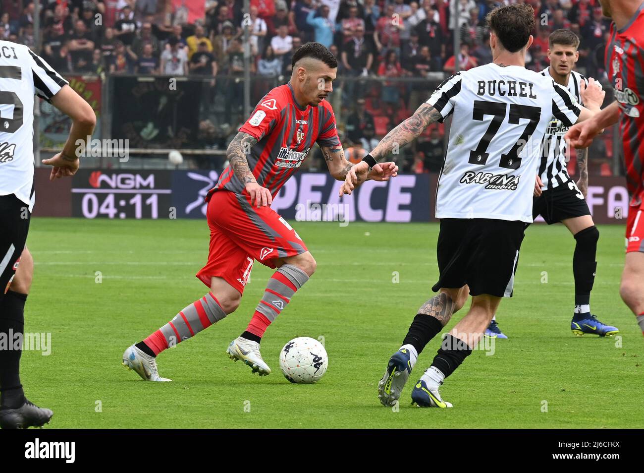April 30, 2022, Cremona, Italy: Cremona, Italy, Stadio Giovanni Zini, April 30, 2022, Gianluca ...