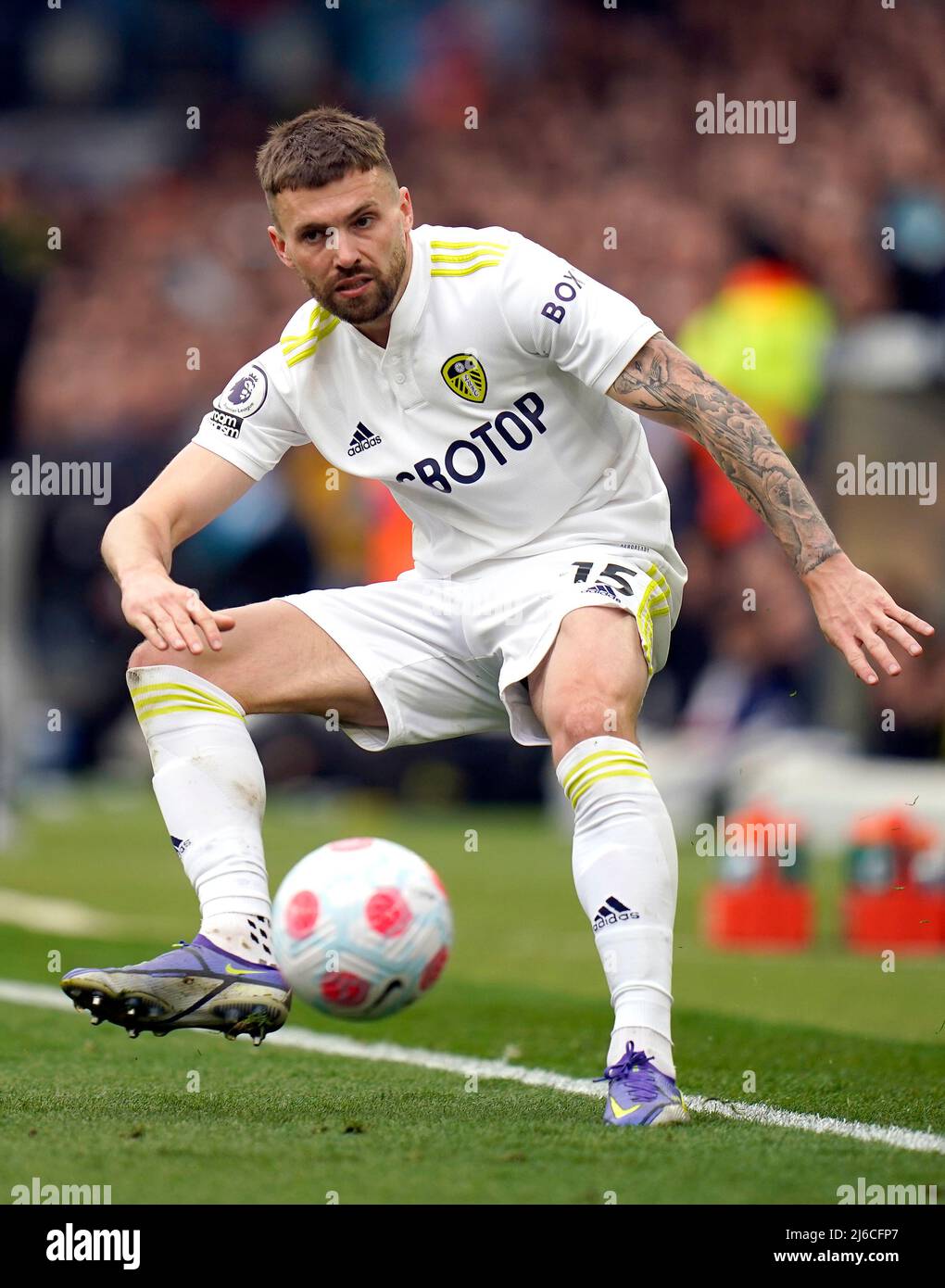 Leeds United's Stuart Dallas during the Premier League match at Elland ...