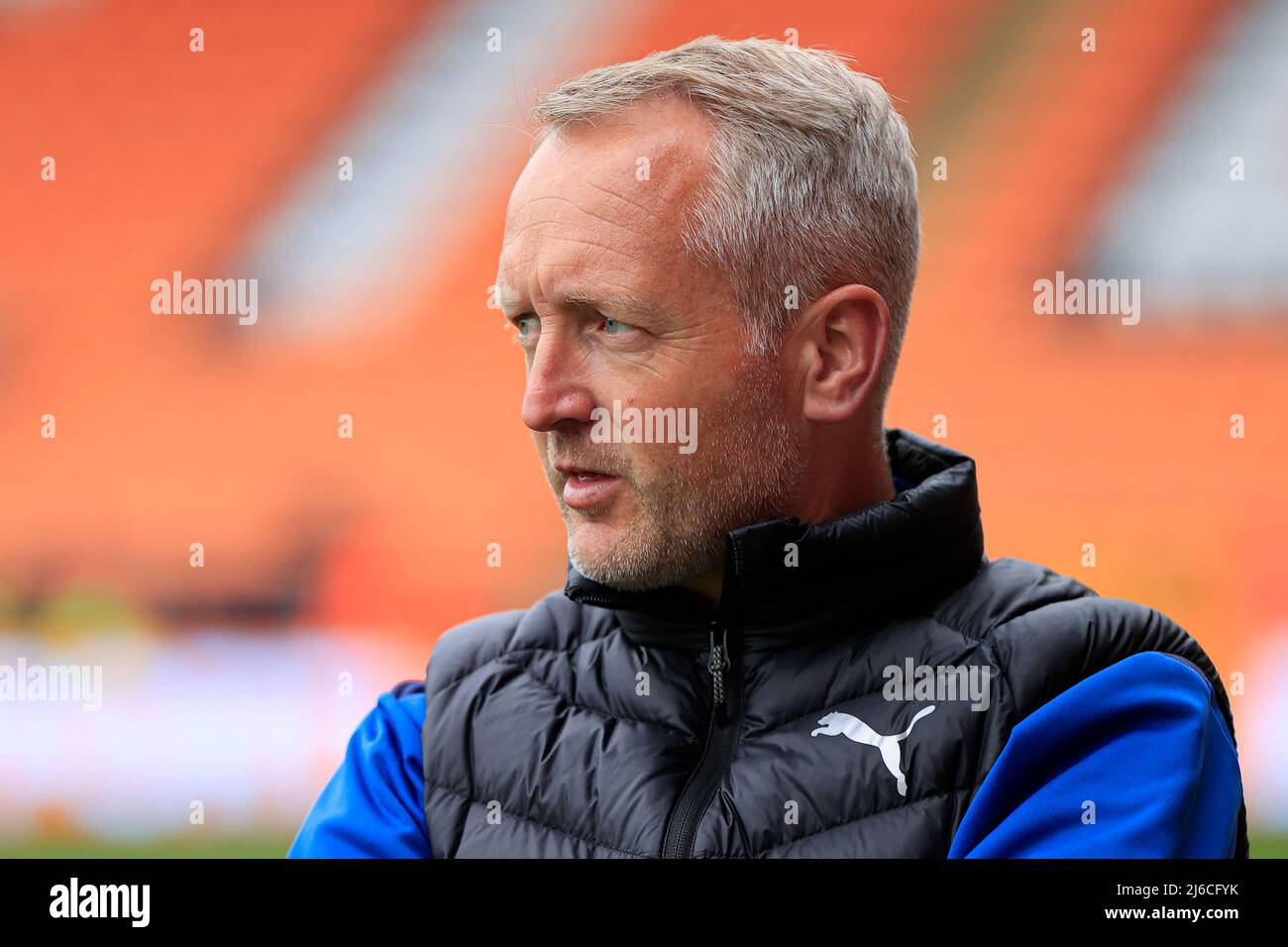 Neil Critchley the Blackpool manager Stock Photo - Alamy