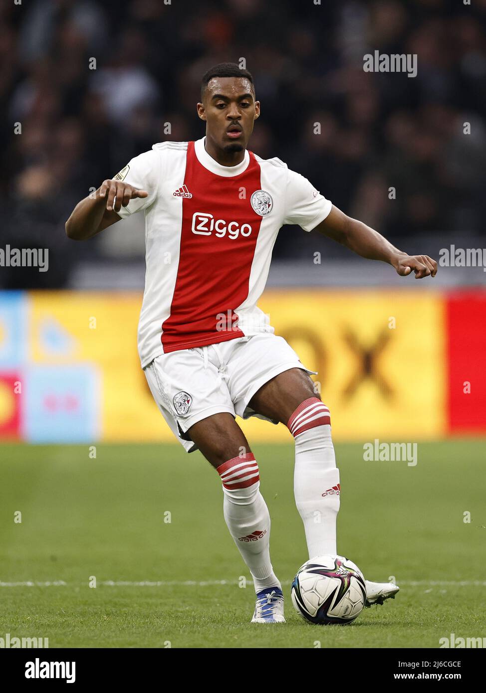 AMSTERDAM - Ryan Gravenberch of Ajax during the Dutch Eredivisie match ...