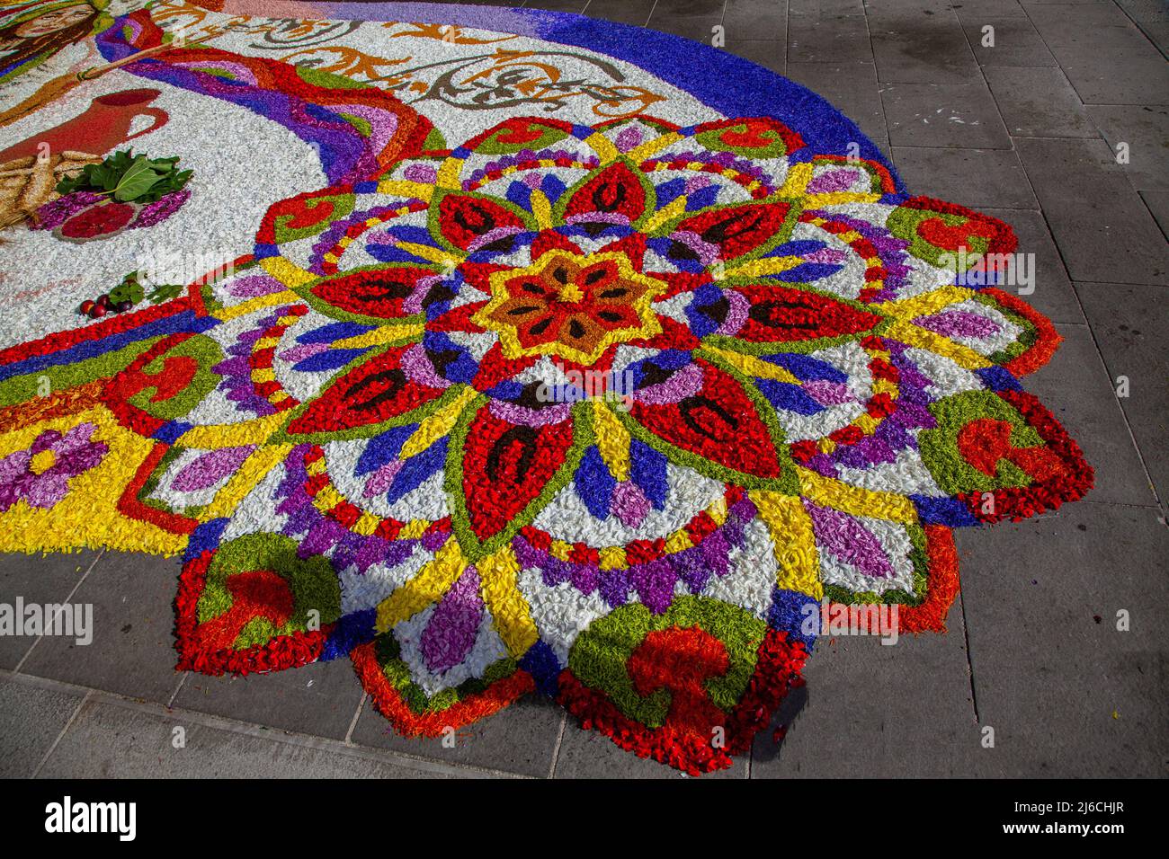 Infiorata of Spello Umbria Italy Stock Photo - Alamy