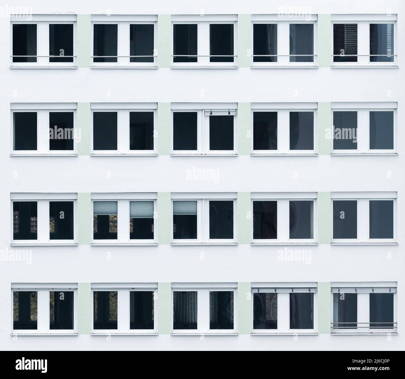 30 April 2022, Baden-Wuerttemberg, Rottweil: The windows of an office ...