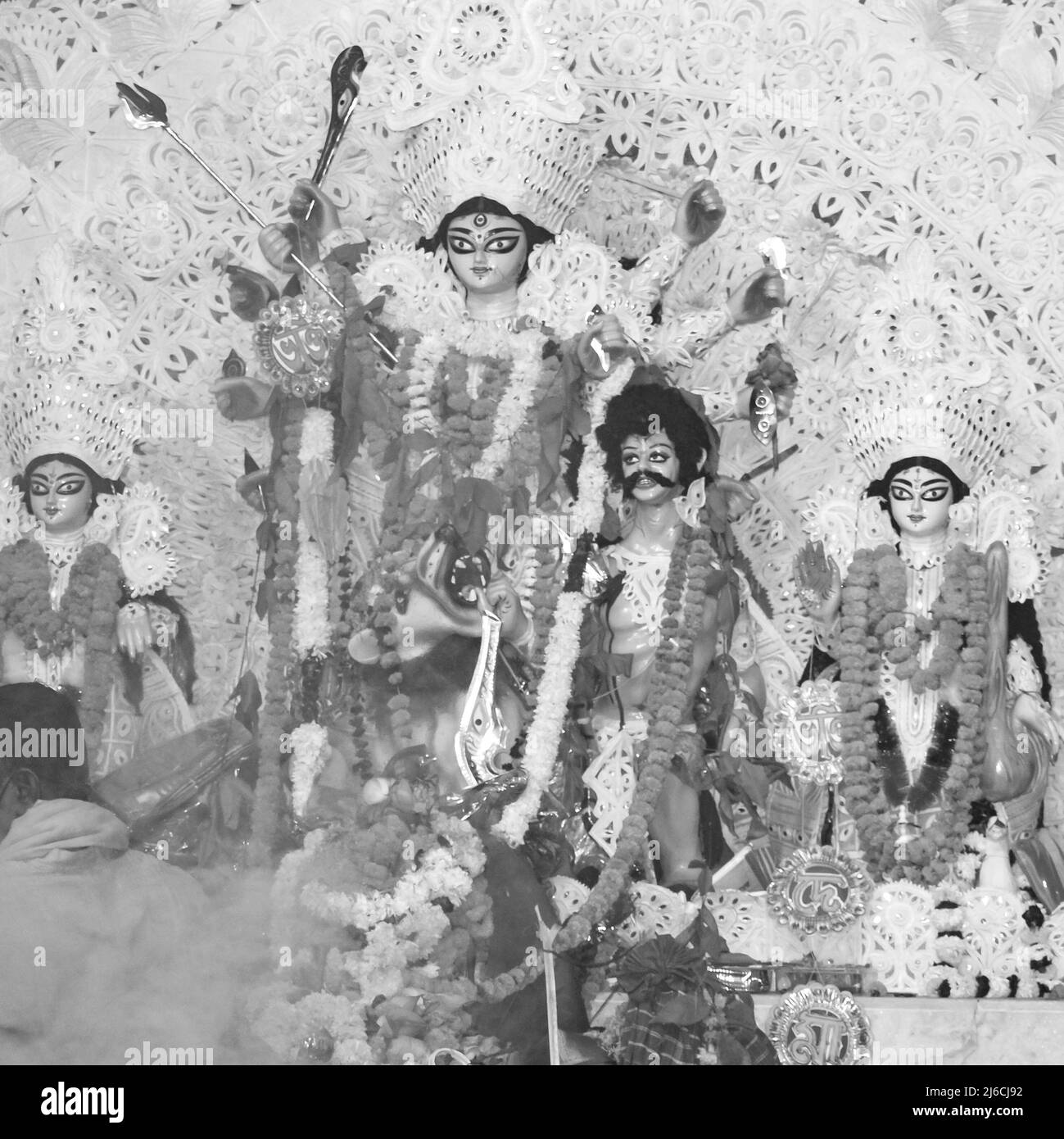 Navratri celebration Black and White Stock Photos & Images - Alamy