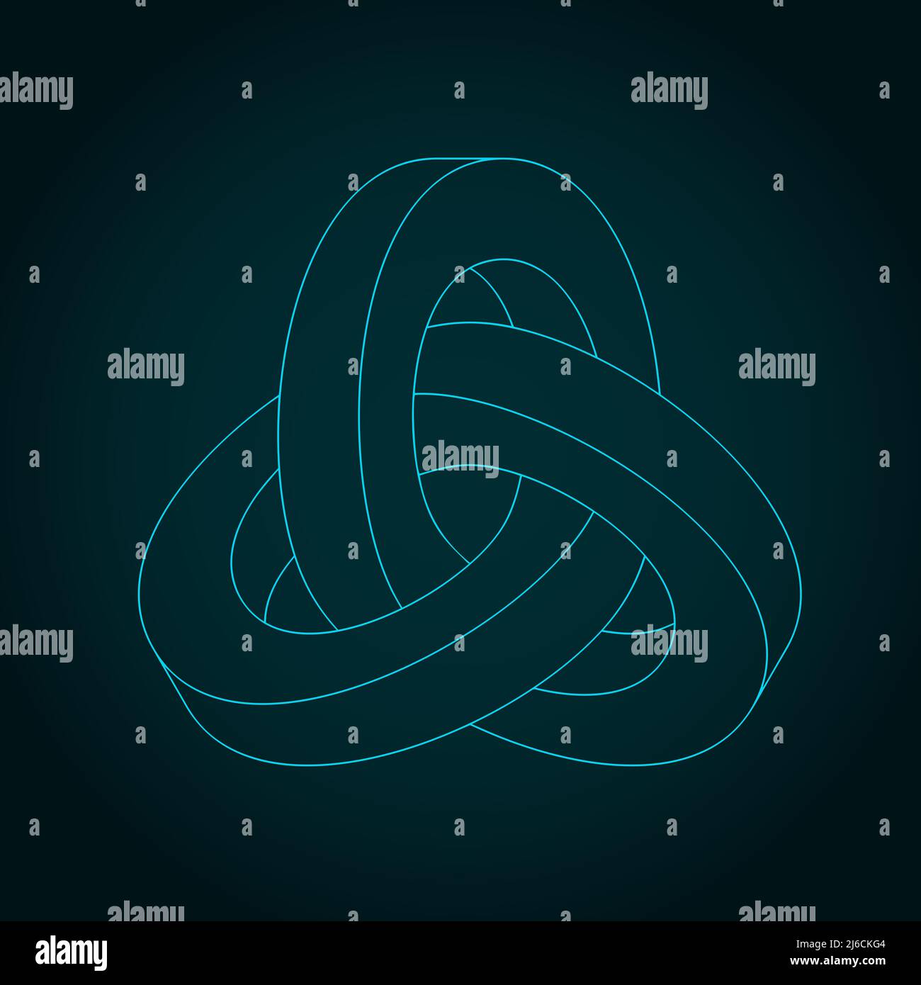 Stylized vector illustration of drawings of moebius knot Stock Vector ...