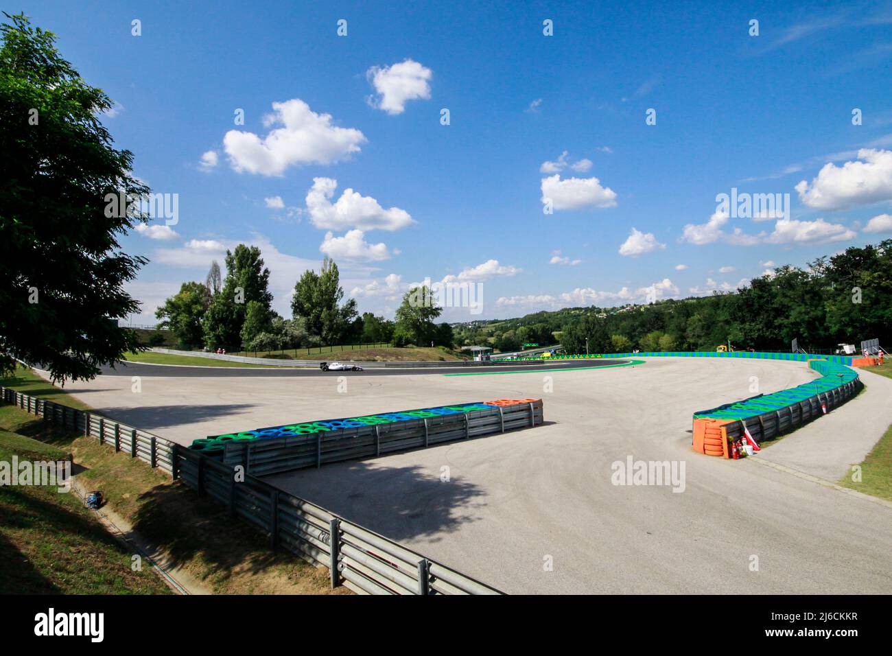 Formula 1 Hungarian Grand Prix 2014. Pictured: Second corner at ...
